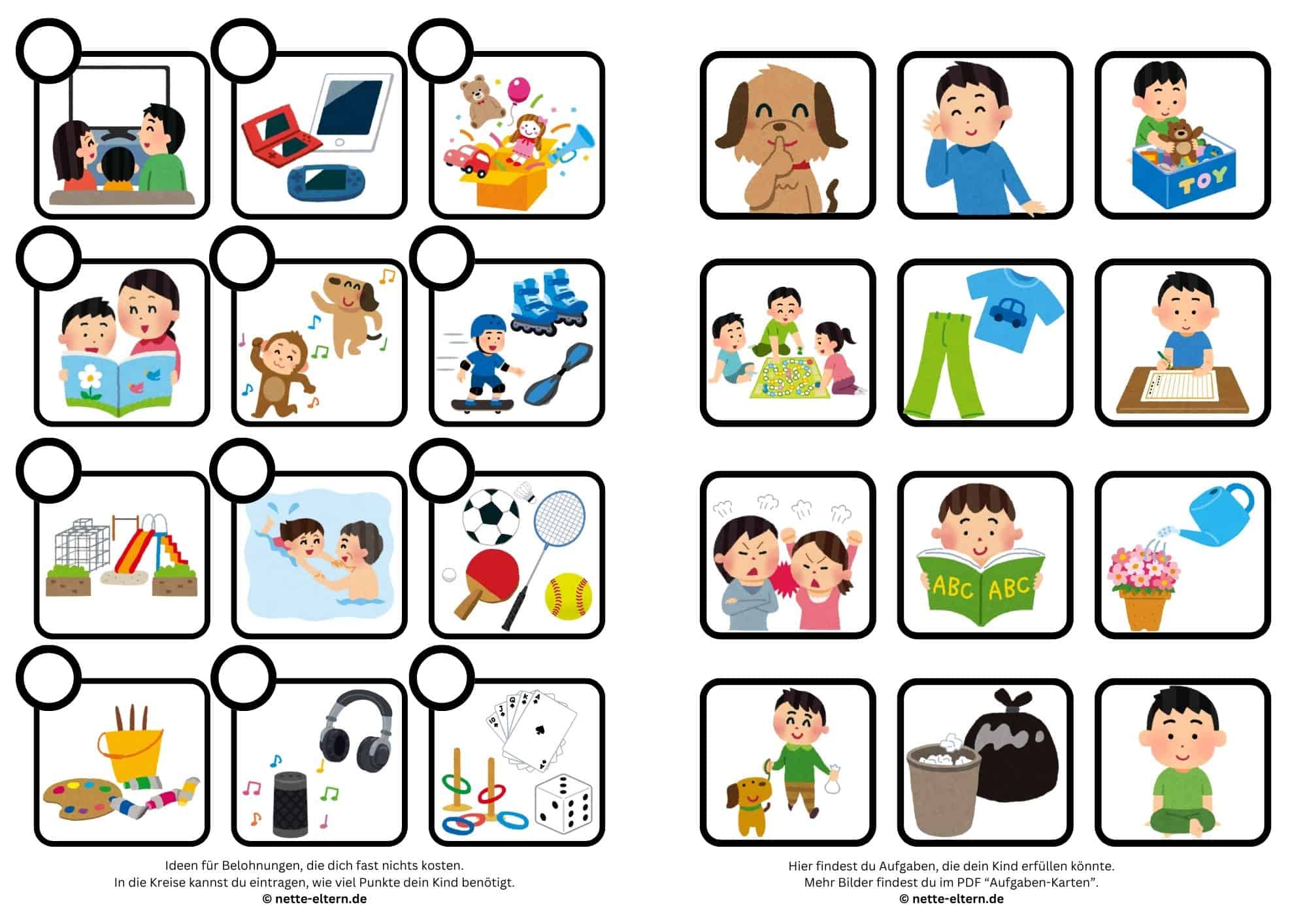 Belohnungssystem bei Kindern: Belohnungstafel selber machen - Nette Eltern